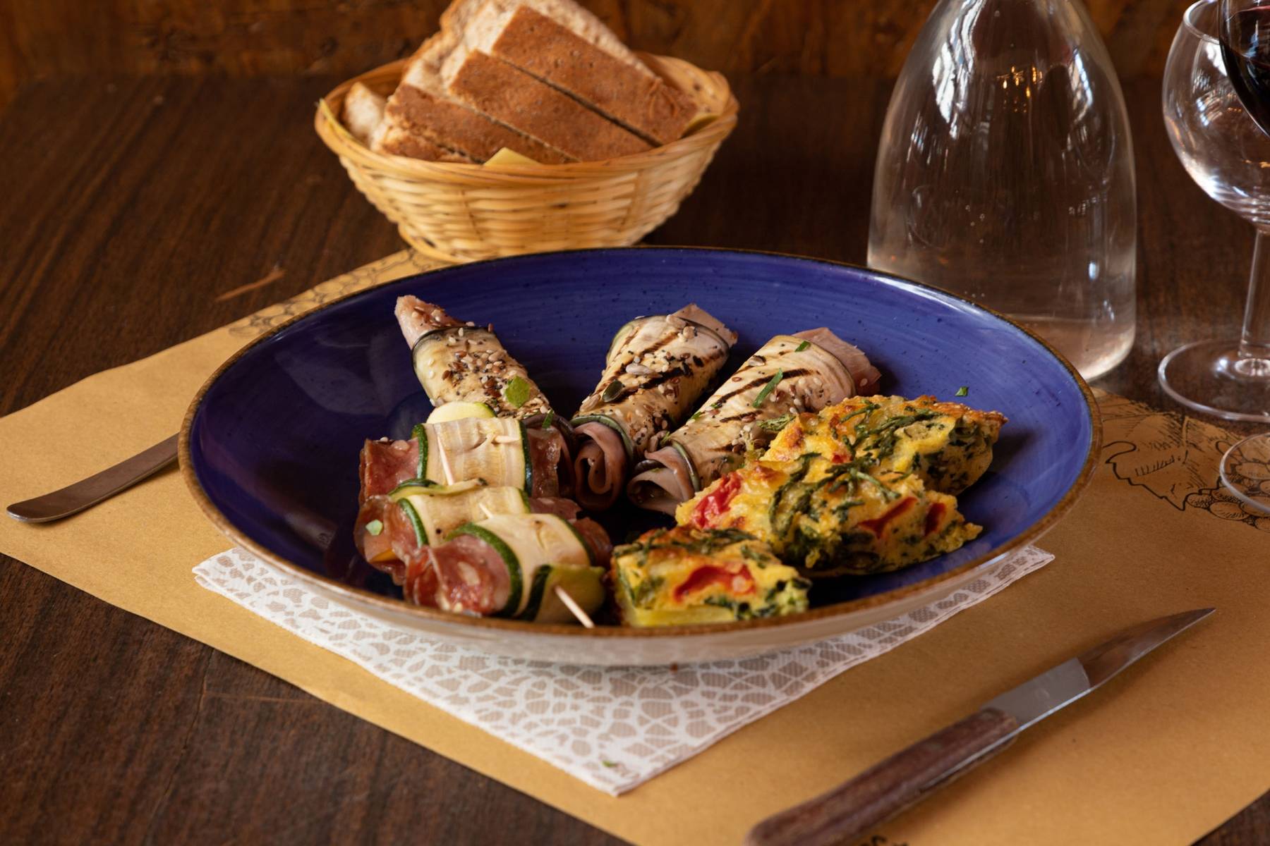 Il nostro menu - cicchetti, primi, secondi, dolci e vini